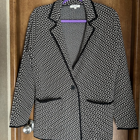 Max Studio | Jackets & Coats | Max Studio Herringbone Sweater Blazer ...